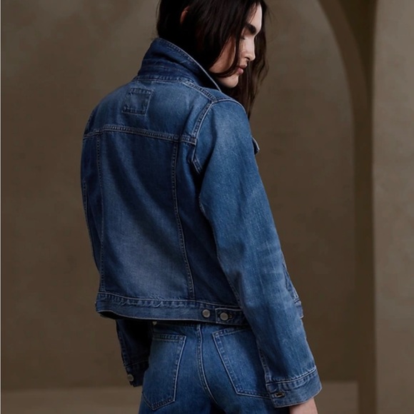 Banana Republic | Jackets & Coats | Barbie Movie Handpainted Denim ...